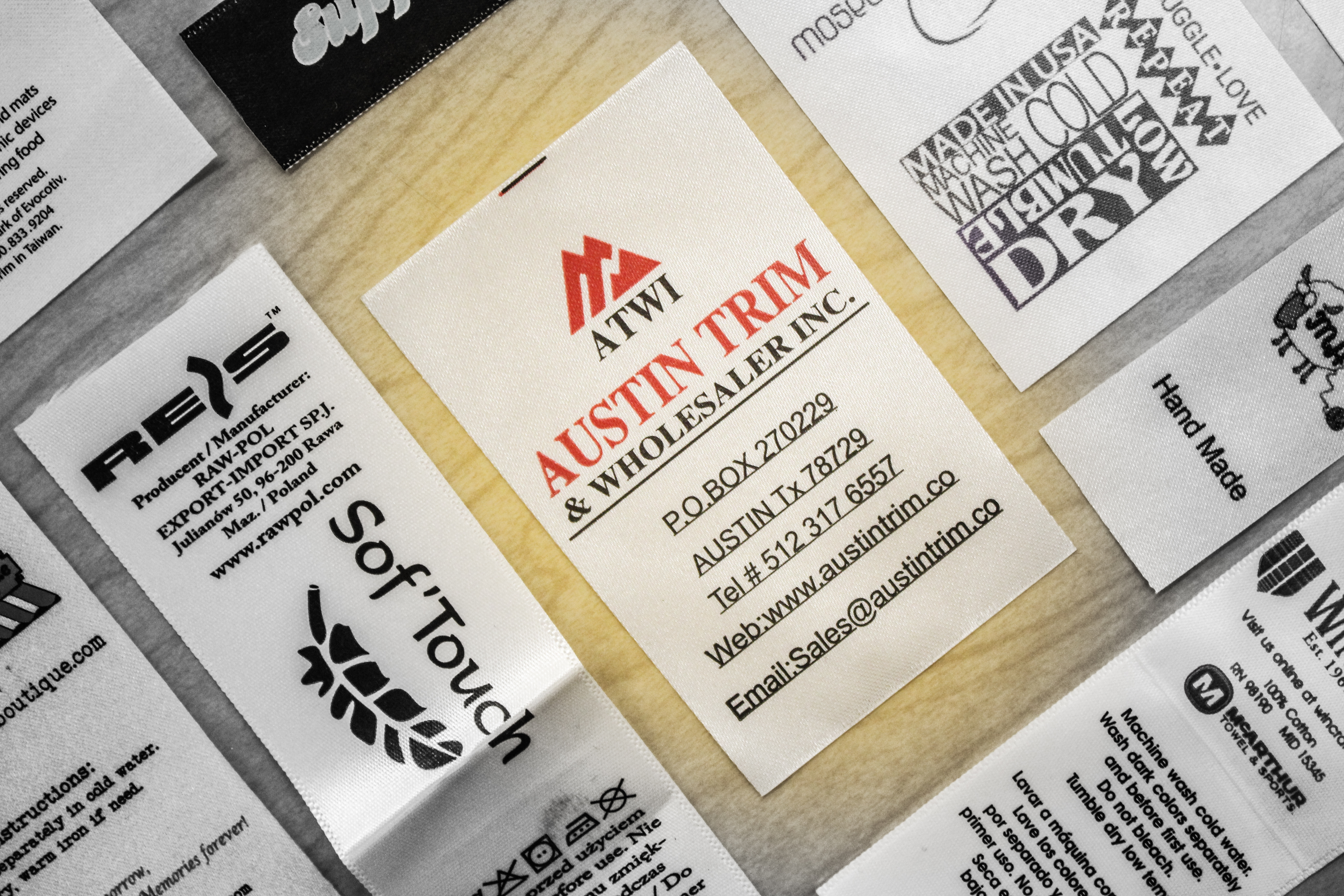 Austin trim | Best woven labels in USA | Wholesaler | tags | woven labels